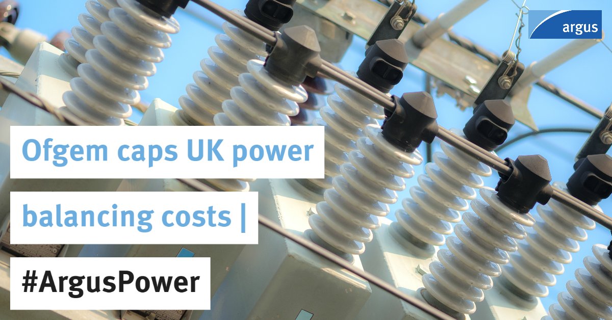 UK energy regulator ofgem has decided to cap balancing service payments ...