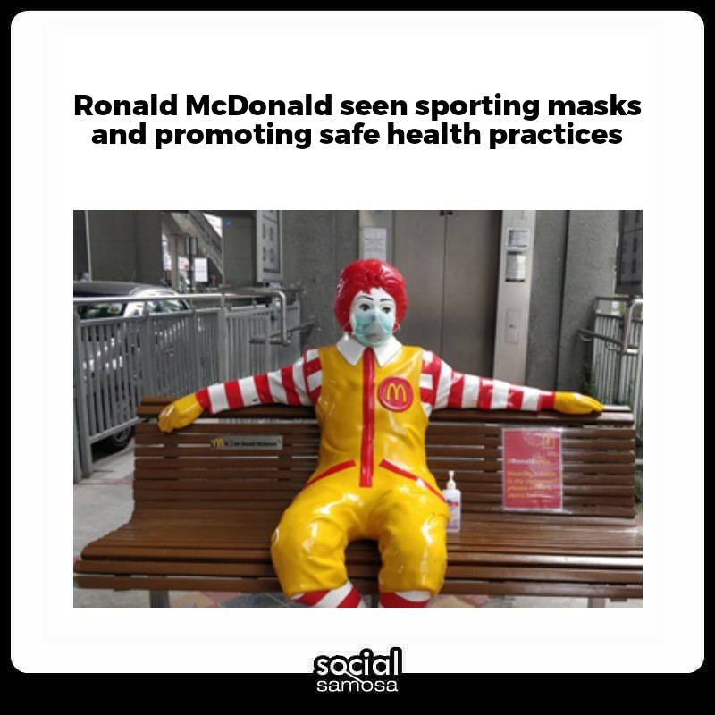 Ronald Mcdonald Mask