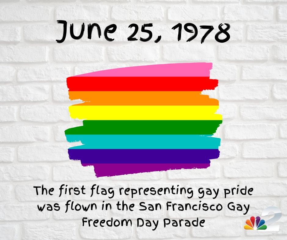2Day in History in 1978, the first Pride flag was flown in San ...