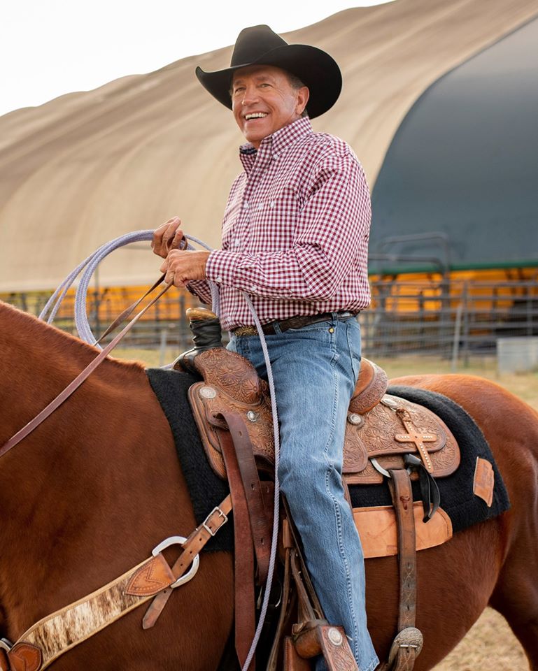 George Strait On A Horse
