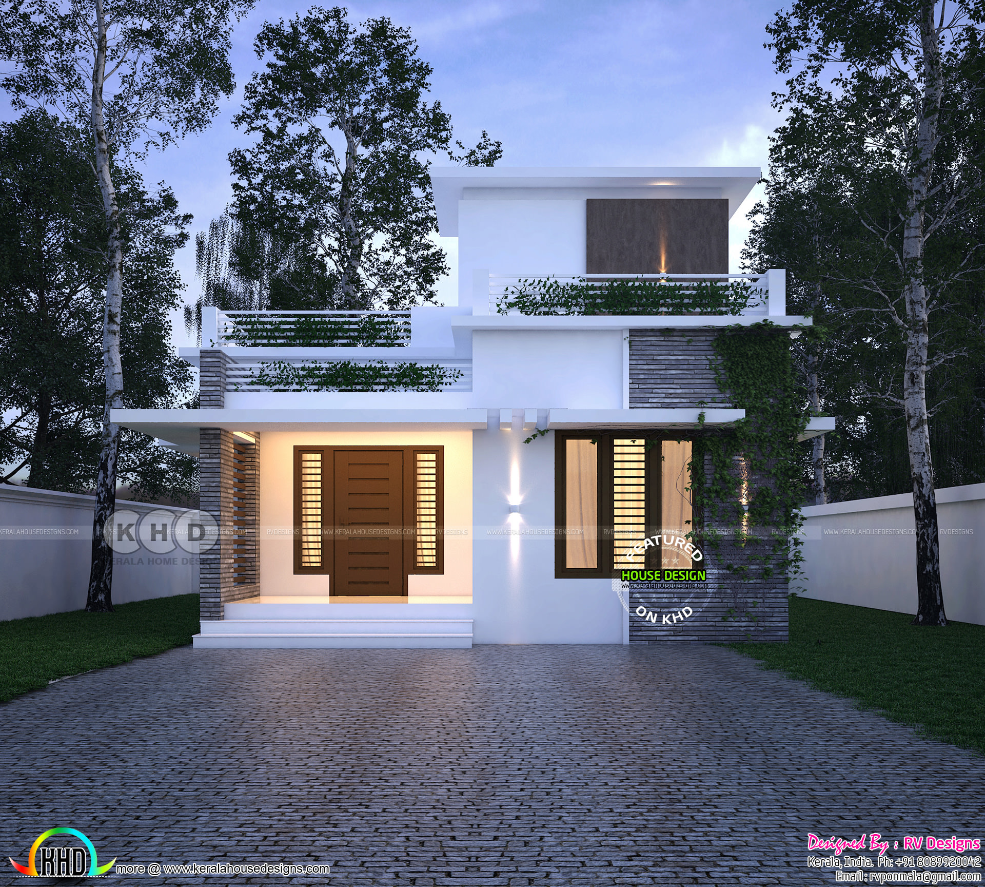 2 Bedroom Modern House Plans Kerala | Psoriasisguru.com