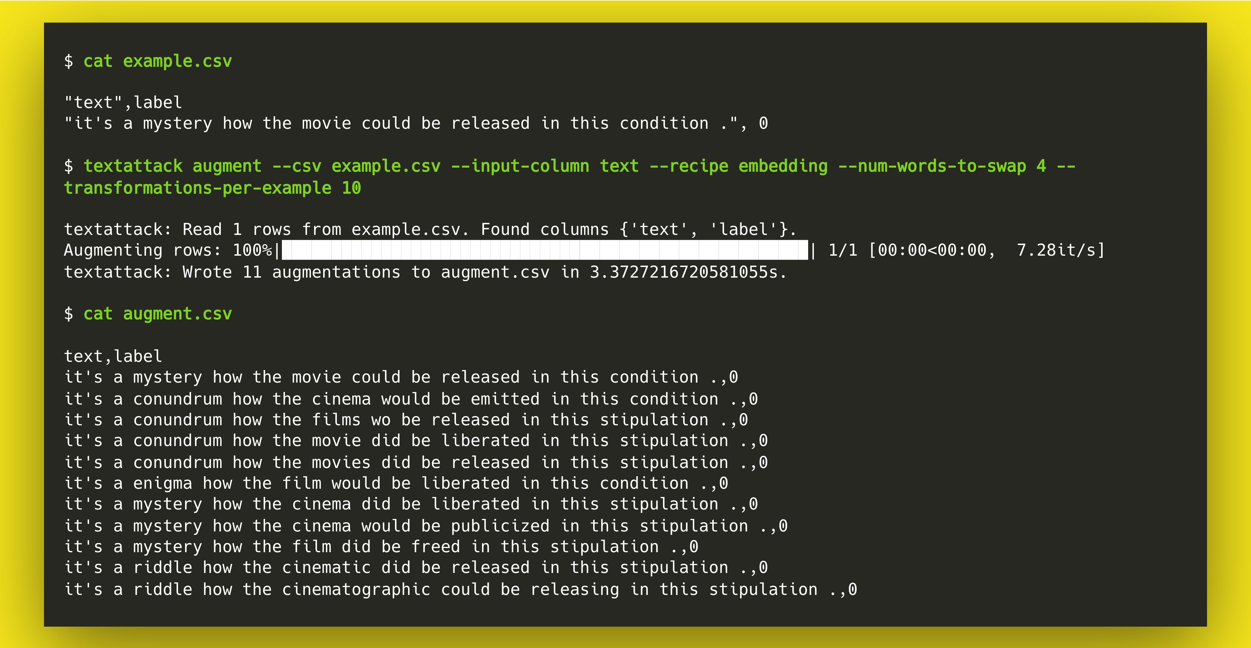 Jack Morris On Twitter Introducing Textattack A Python Framework For Adversarial Attacks