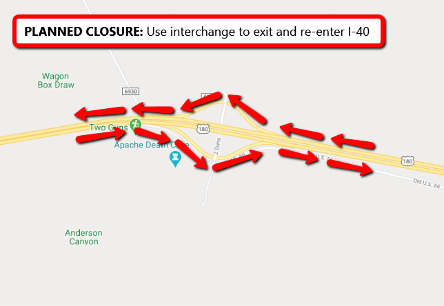 I-40 CLOSURE: Interstate 40 will be closed east of Flagstaff Friday ...