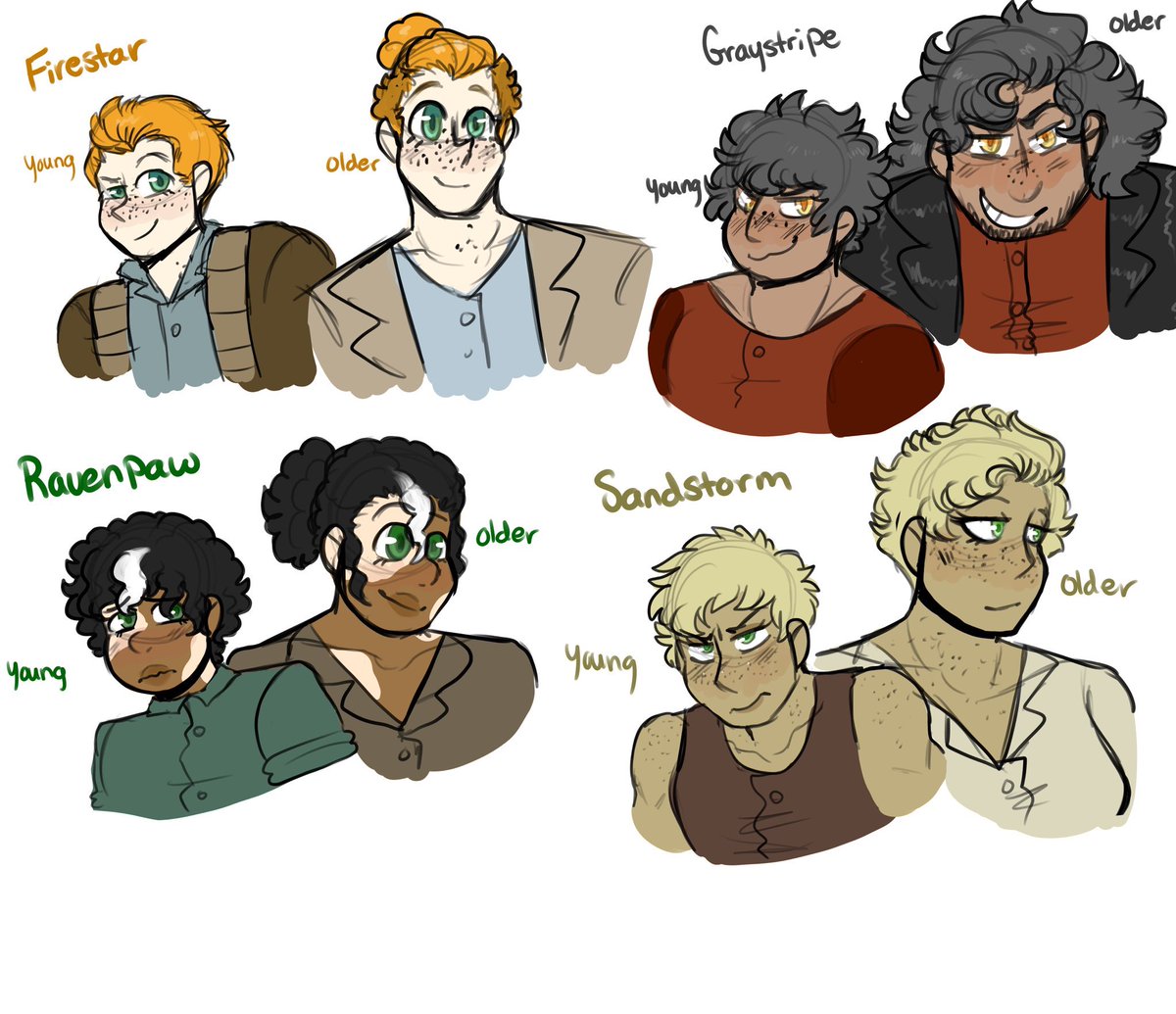 Firestar And Sandstorm As Humans