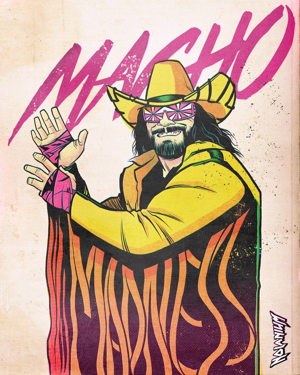 Macho Man Drawing