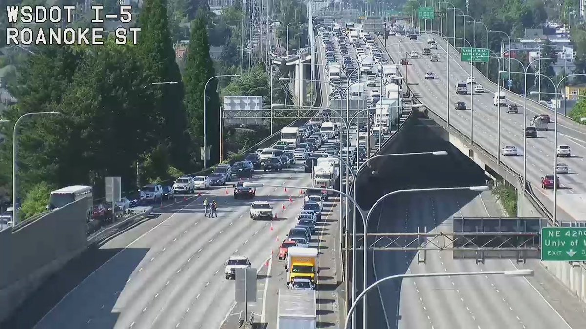 HAPPENING NOW: Washington State Patrol shuts down SB I-5 lanes through ...