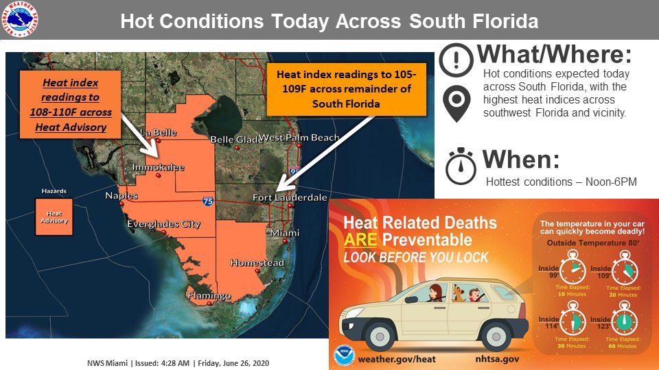 June 26: Hot conditions again across South Florida today. Afternoon ...