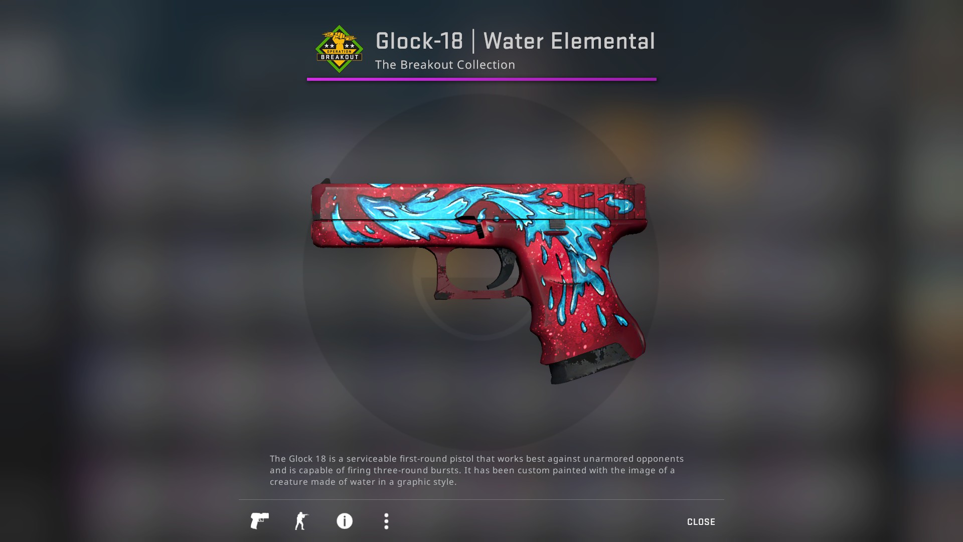 Glock Water Elemental Wallpaper