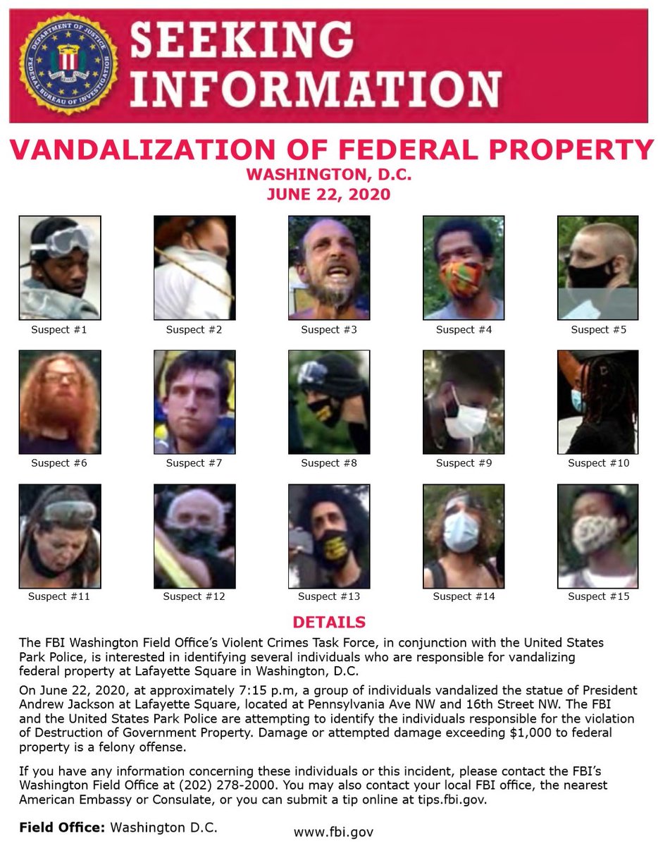 Washington Most Wanted List