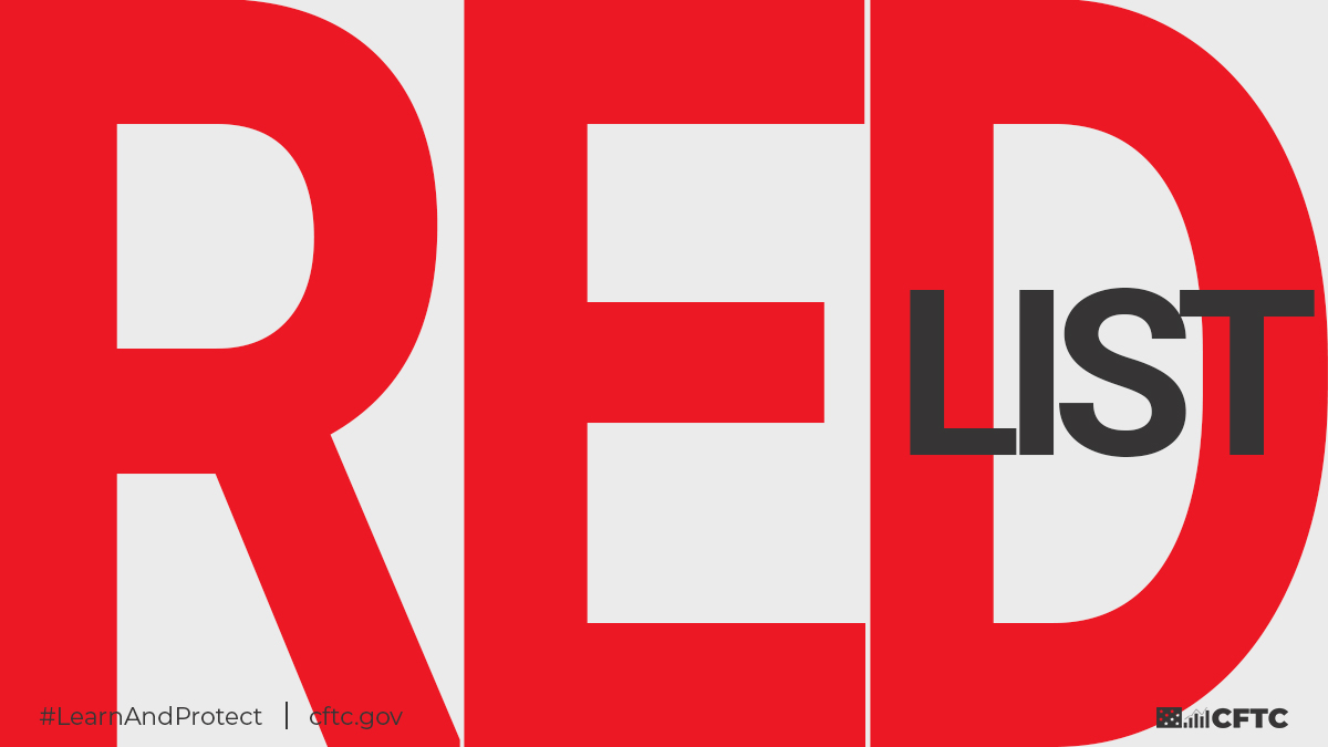 The goal of the RED List is to provide information to U.S. consumers ...