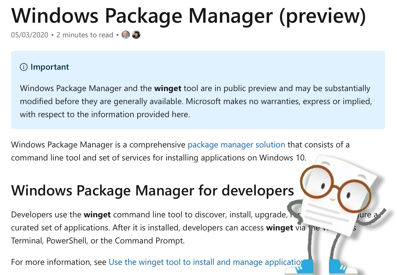 Windows Dev Docs on Twitter: "Windows Package Manager is a comprehensive package manager ...