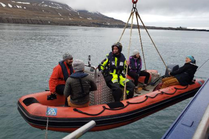 A new batch of scientists boarded the RV Polarstern, an icebreaker ship ...