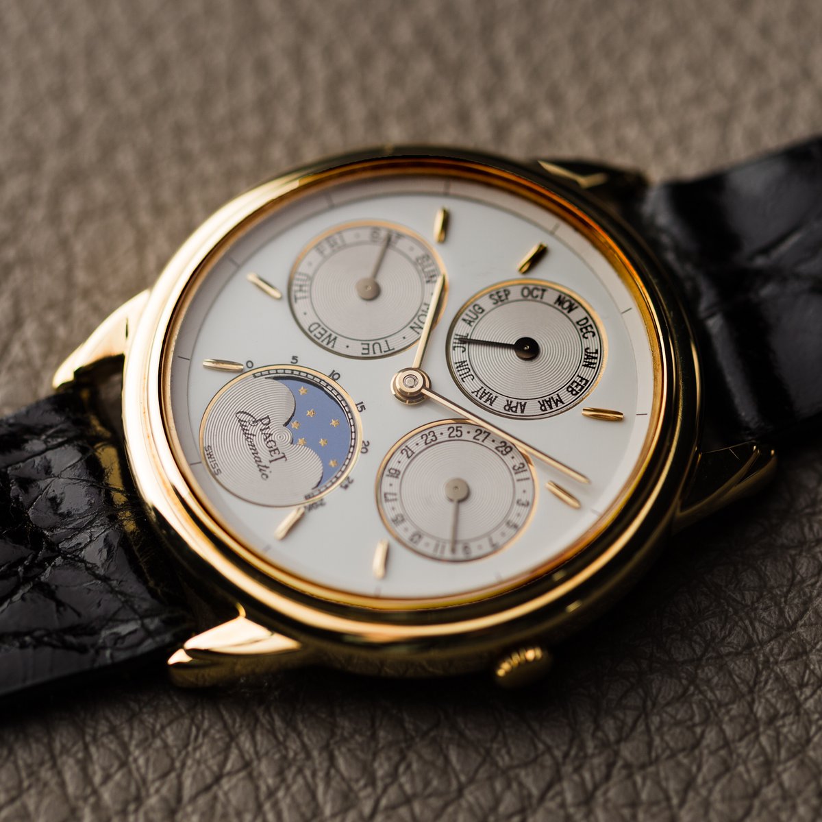 Piaget 15958 Triple Calendar Moonphase Circa 1990's, Luxury, Watches On ...