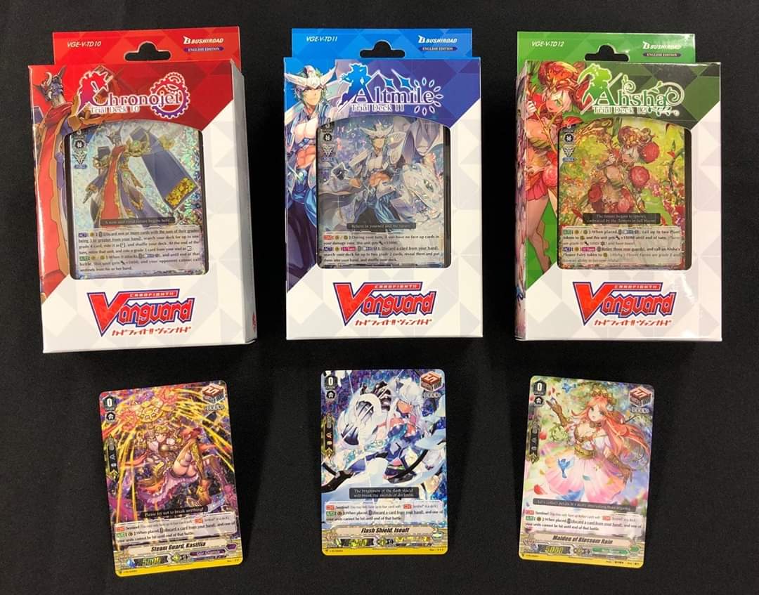 Cardfight!! Vanguard on Twitter: "Cardfight!! Vanguard Trial Decks 10,11 and 12 are Now on Sale ...