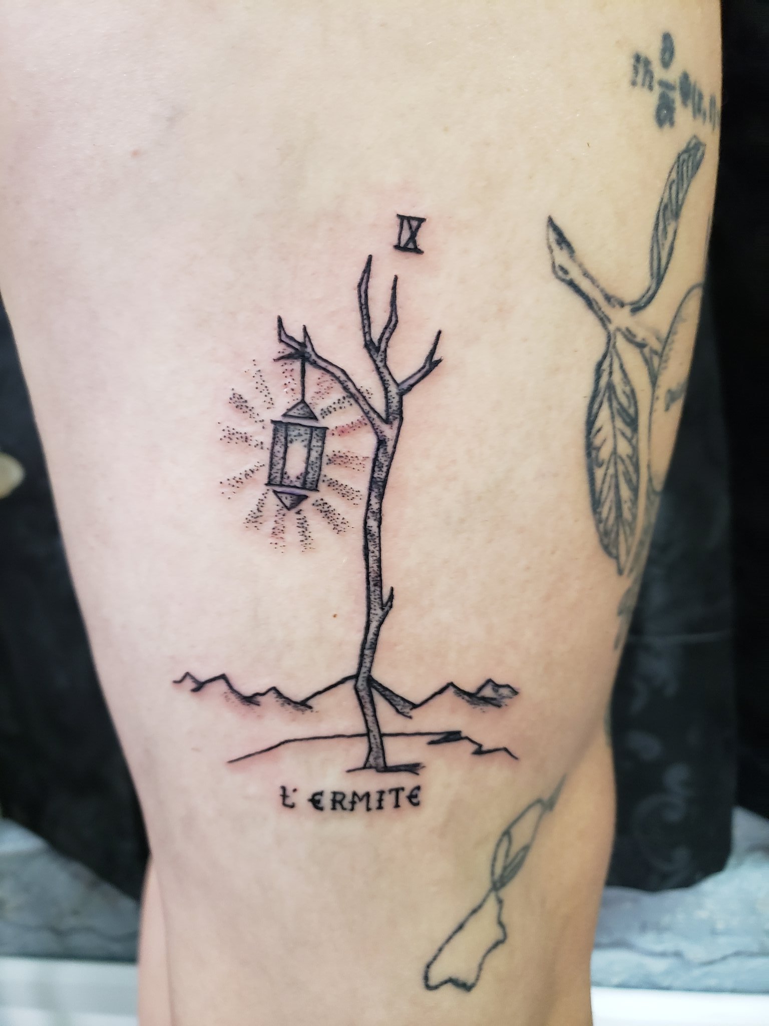 Hermit Tarot Card Tattoo