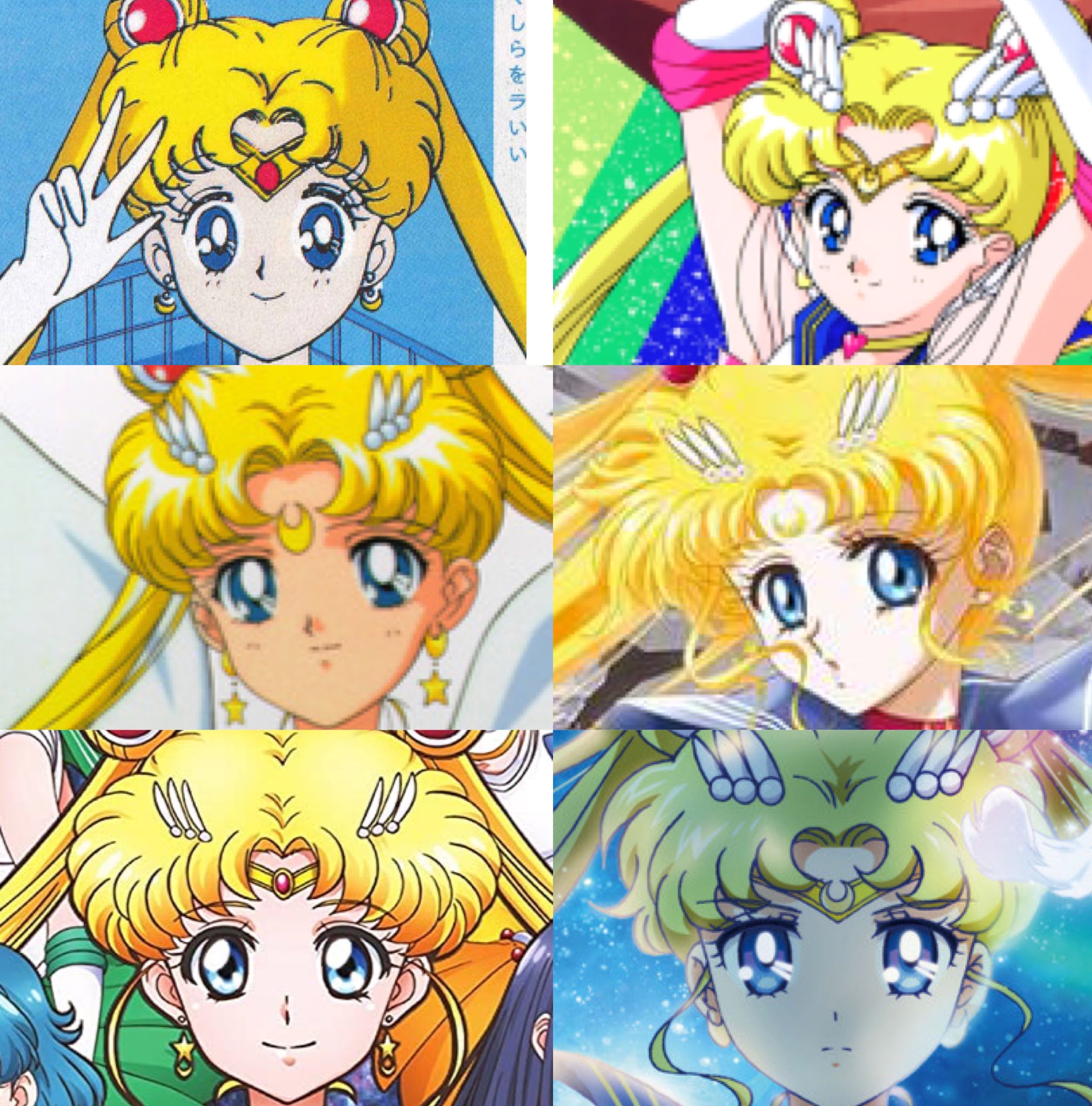 Sailor Moon Crystal Character Designs