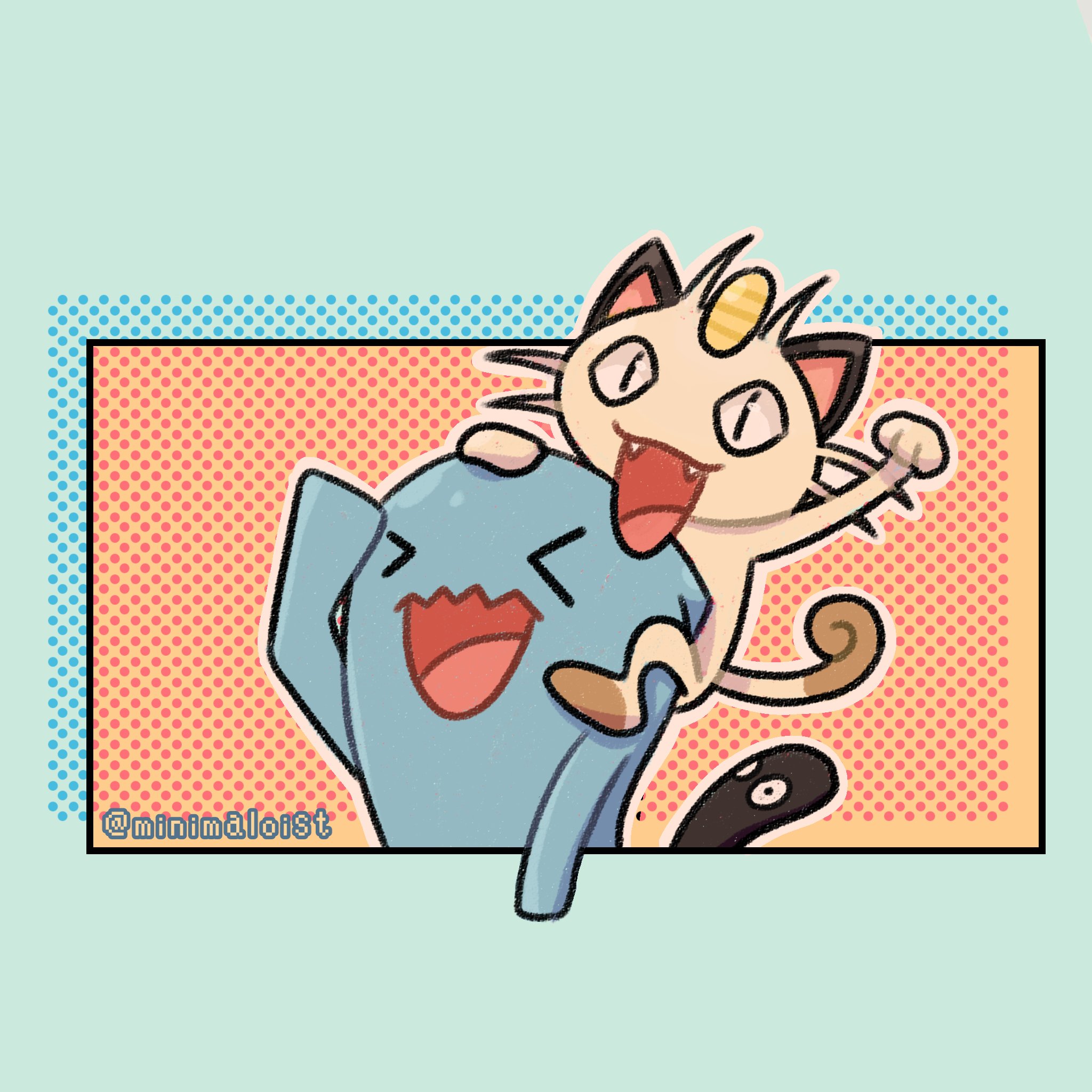 Meowth And Wobbuffet