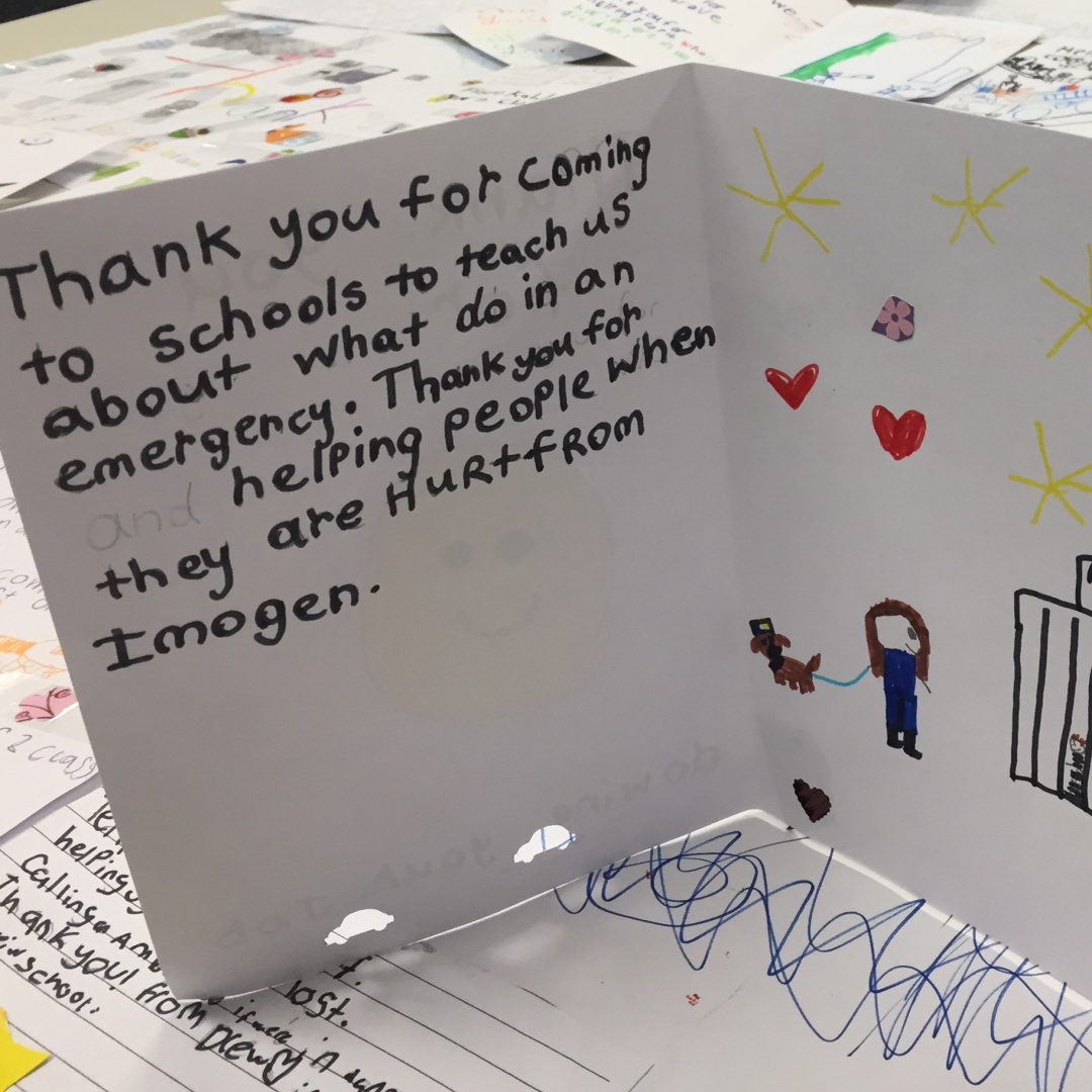Thank you, too, to Mrs Rust's Year 2 class at Braeview Primary School ...