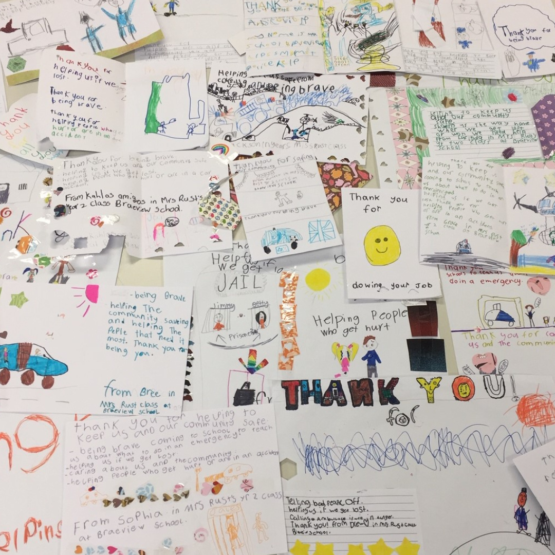 Thank you, too, to Mrs Rust's Year 2 class at Braeview Primary School ...