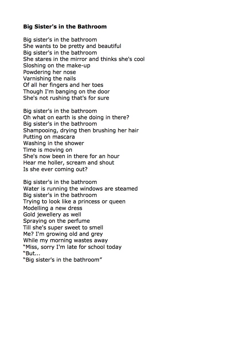 Big Sister Little Sister Poems