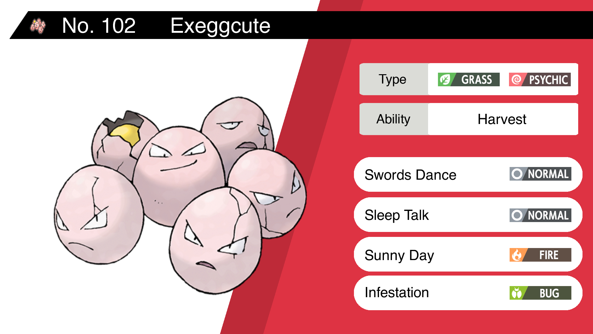 Pokemon Exeggcute Evolution