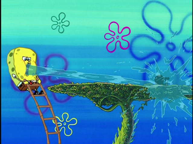 Spongebob After Absorbing Water