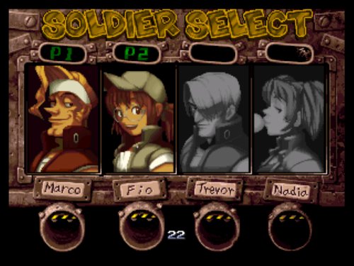 Metal Slug 3 Characters