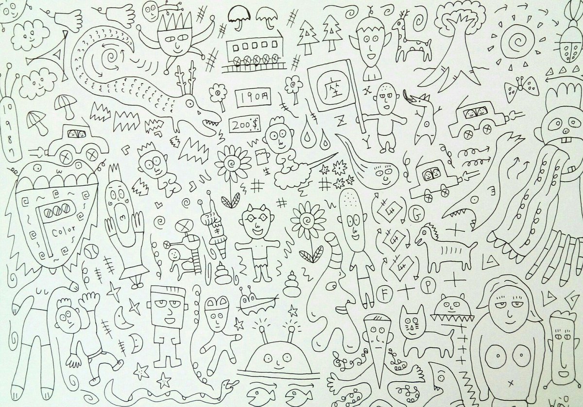 「ミステリアスな絵を載せてみた♪ #絵描きさんと繋がりたい #art 」ken1(ケンイチ)の漫画