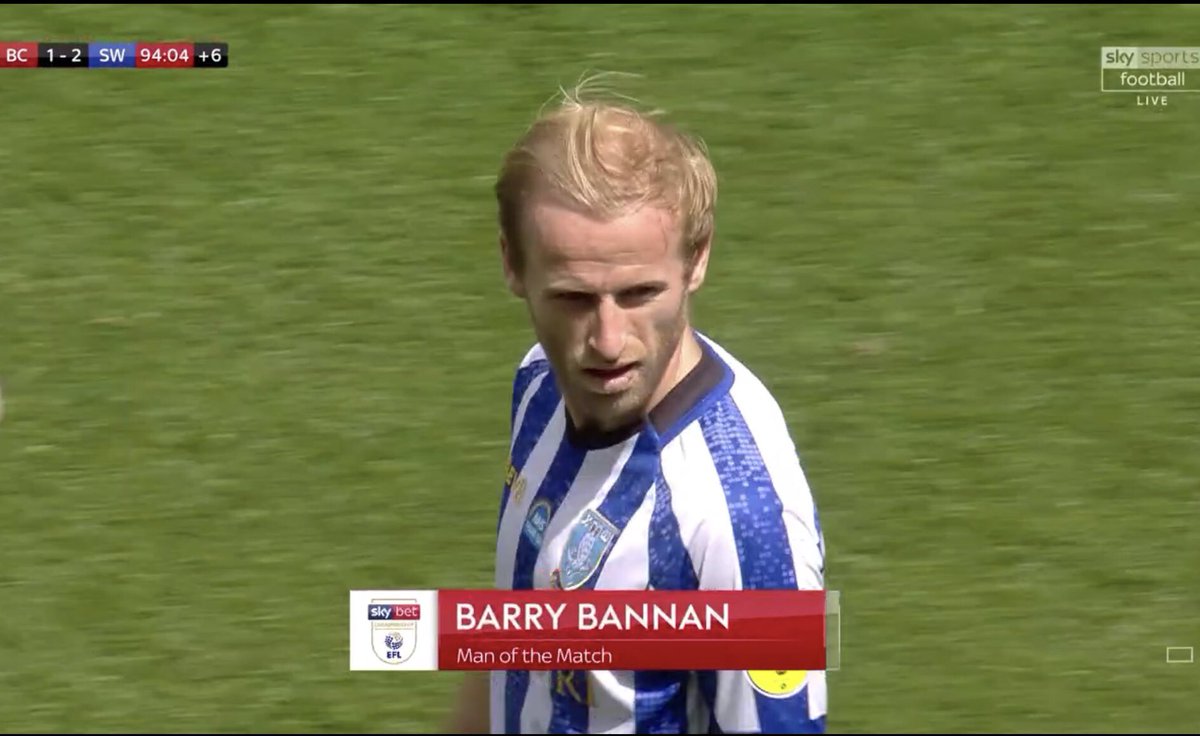 ?Man of the Match, swfc’s Barry Bannan 82 touches 60 passes 43 ...