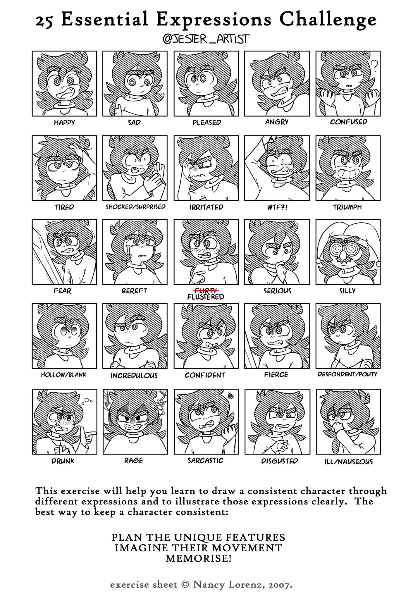 Bereft Facial Expression