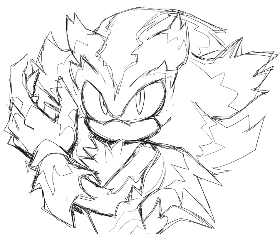 Mephiles The Dark Coloring Pages