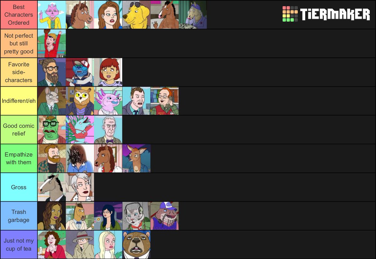 Bojack Horseman Characters