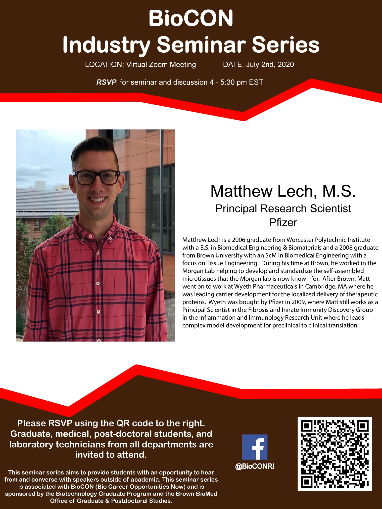 Brown University MCB on Twitter: "Join us Thursday, July 2nd, 2020 from 4-5 pm by Zoom for a ...