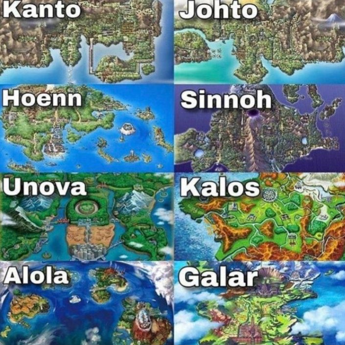 Pokemon Unova Region Map