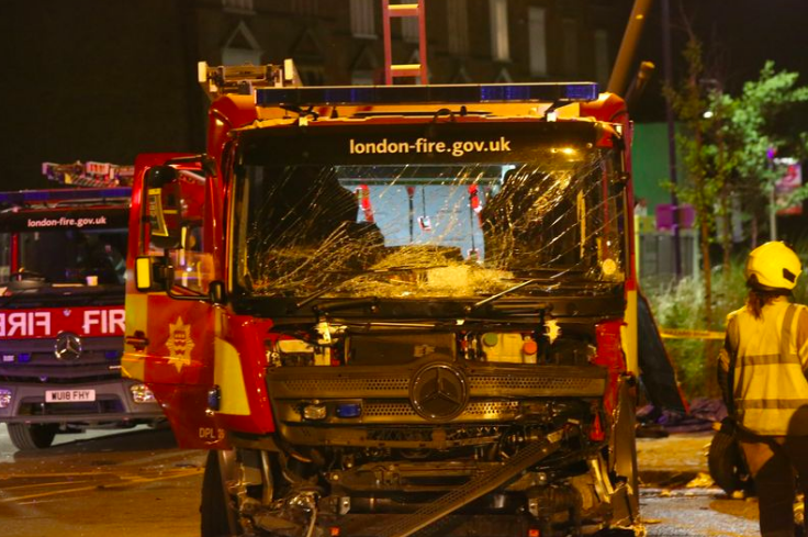 Driver left trapped inside Land Rover after major crash with London ...