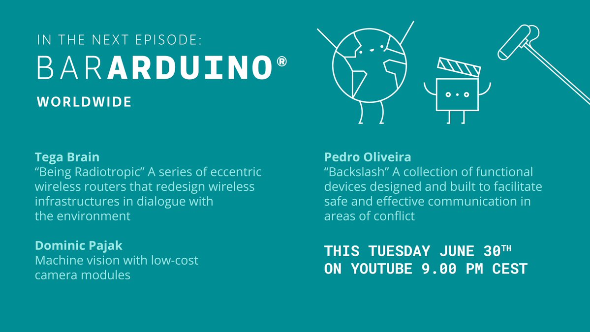 Arduino On Twitter On This Week S Episode Of Bar Arduino Worldwide Mbanzi And Benedetoula