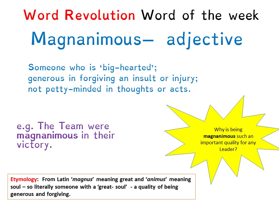 Examples Of Magnanimity