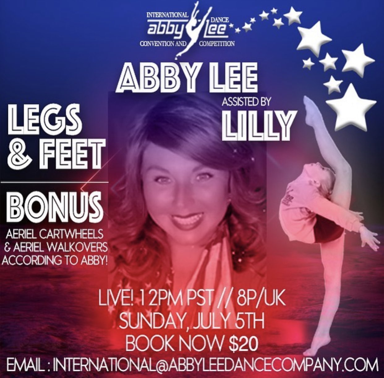 Abby Lee Dance Company Logo In Red