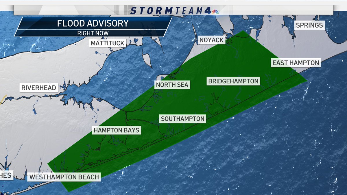 JUST IN: Flood Advisory for the east end of Long Island. Do NOT attempt ...