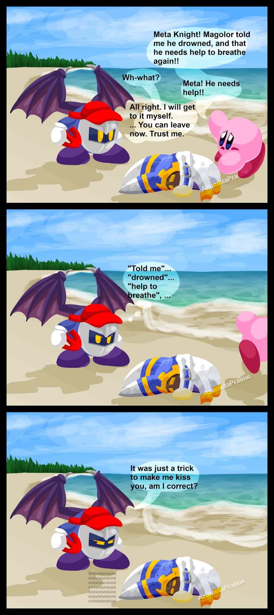 Meta Knight And Kirby Comics