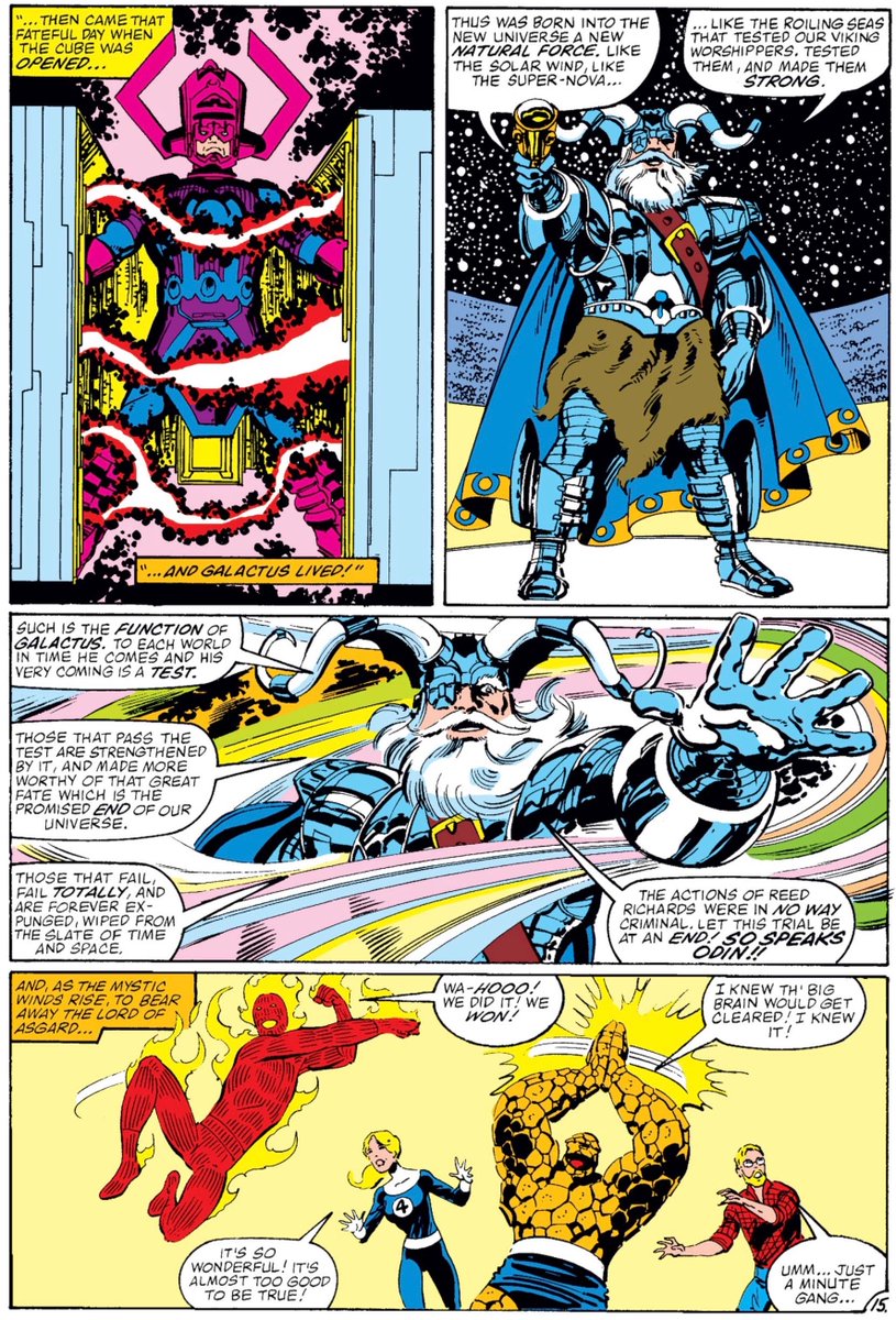 Odin Vs Galactus Comic