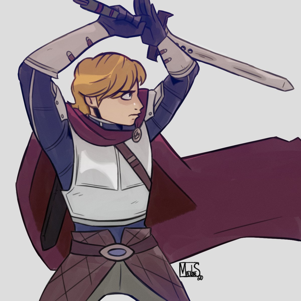 「A young knight who goes by Arthur. #dig」|Madeline 🎃🍬のイラスト