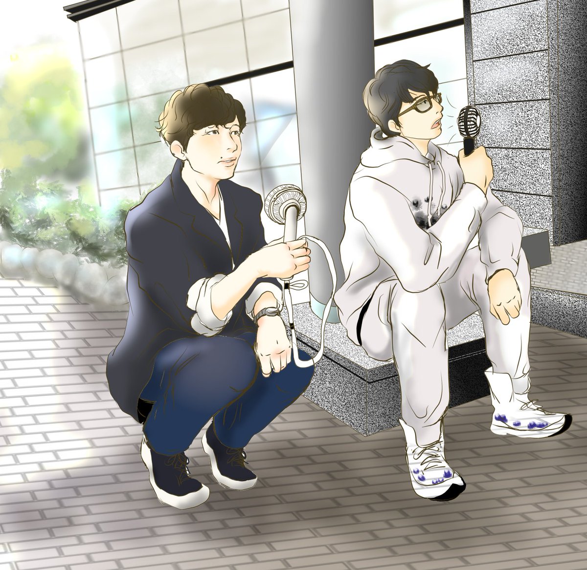 「あ〜30分切った!!!!! #MIU404 」マコトの漫画