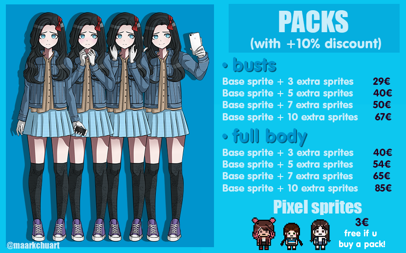 Dangan Ronpa Sprite Base