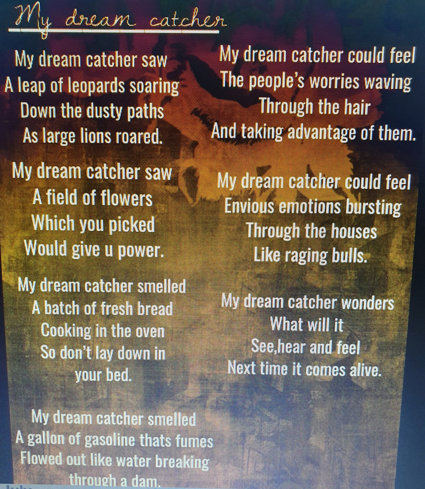 Dreamcatcher Poems