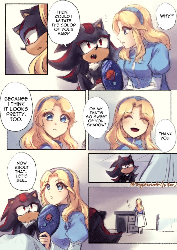 Maria The Hedgehog And Shadow Comic