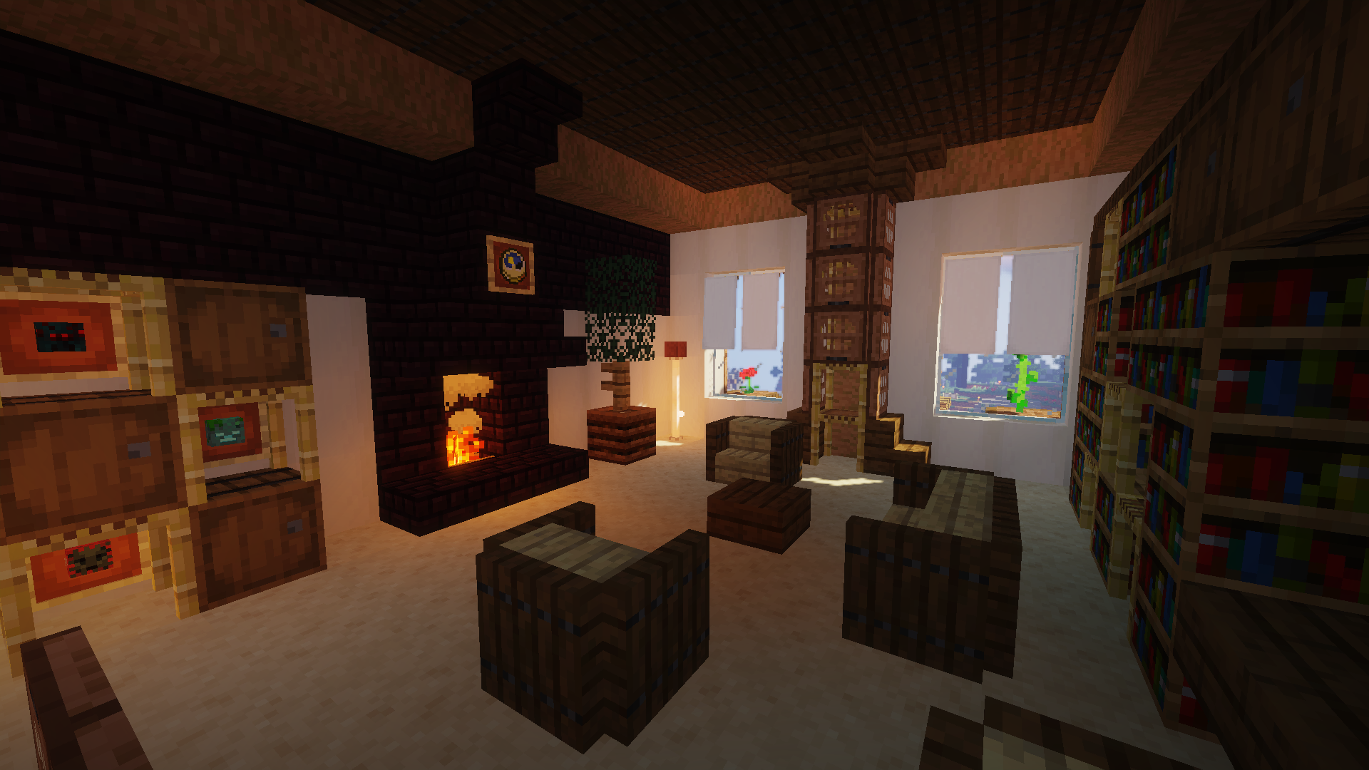 Minecraft Obsidian House