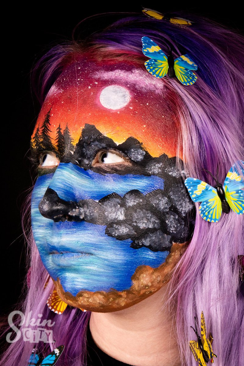 Face Painting On Nature