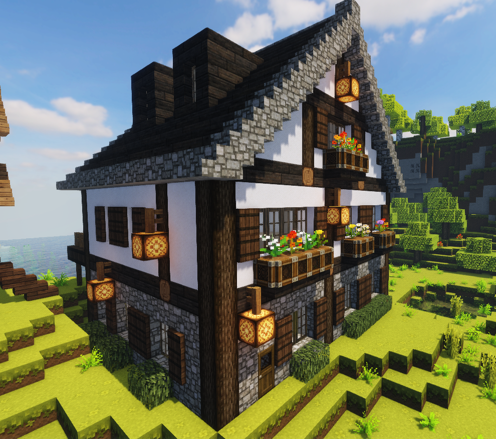 Tudor Style House Minecraft