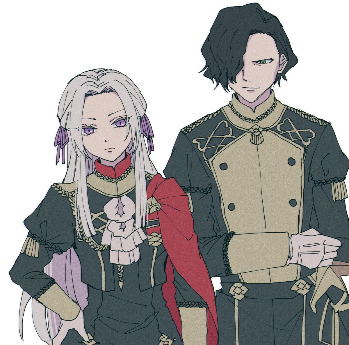 Edelgard & Hubert [@03sara] : r/hubert_irl